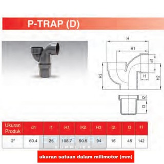 Jual P TRAP RUCIKA 3" inch D PVC / P-TRAP 3 Indonesia|Shopee Indonesia