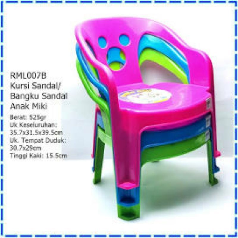 Jual kursi anak sender micky kursi plastik anak | Shopee Indonesia