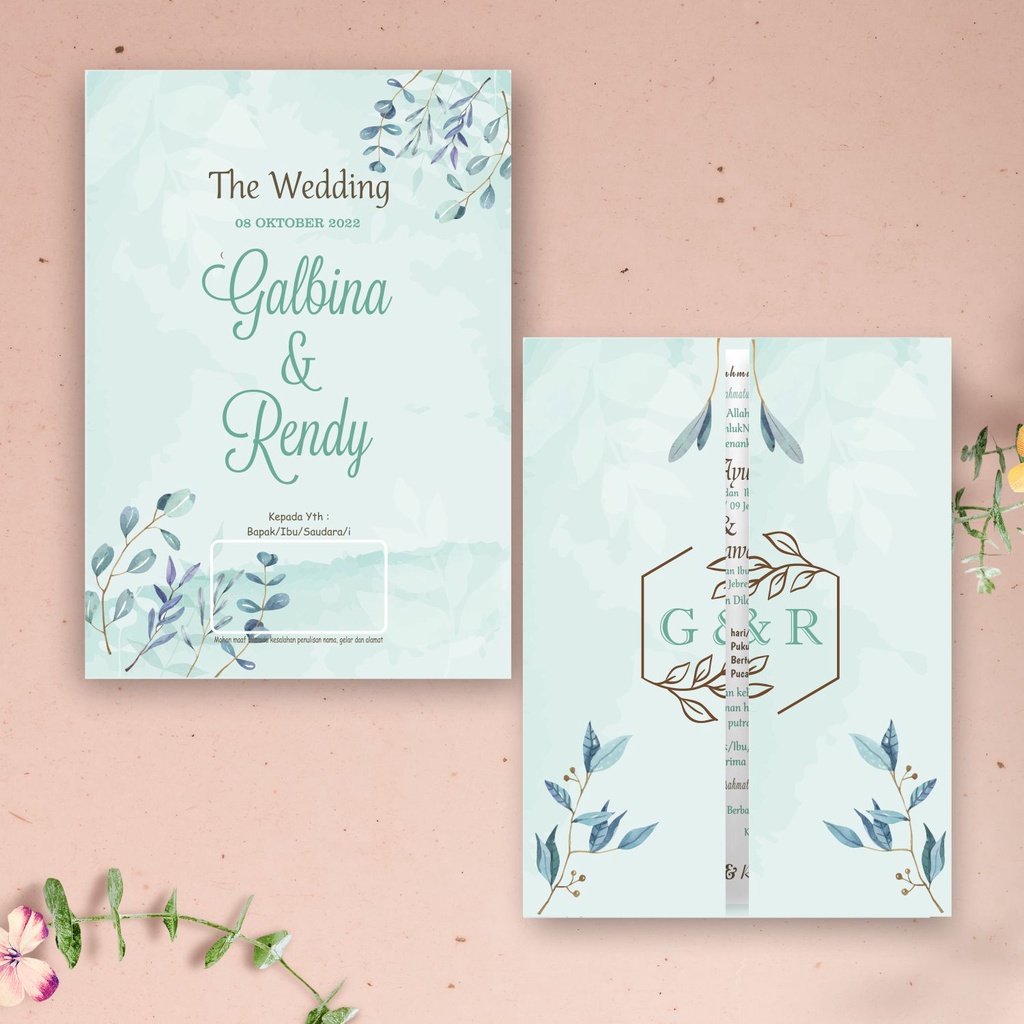 Jual Undangan pernikahan murah elegan. Undangan pernikahan vintage ...