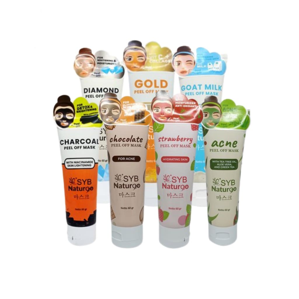 Jual SYB NATURGO Peel Off Mask Goat milk | Diamond | Gold | Charcoal ...