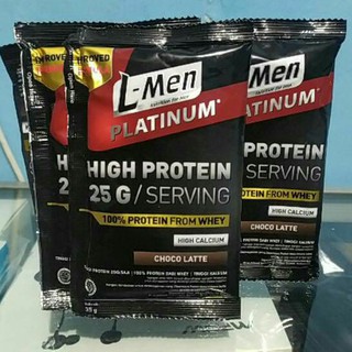 Jual L-Men Lmen Platinum sachet high protein 25gr Indonesia|Shopee ...