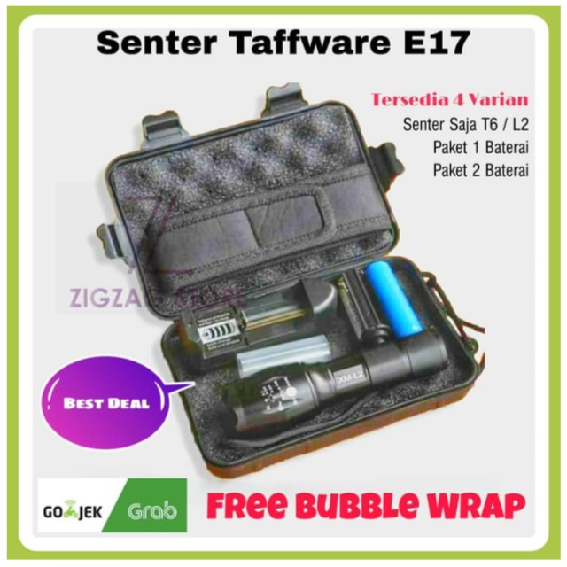 Jual Senter LED Taffware E17 Waterproof Series, E17 T6 / L2, 2000 ...