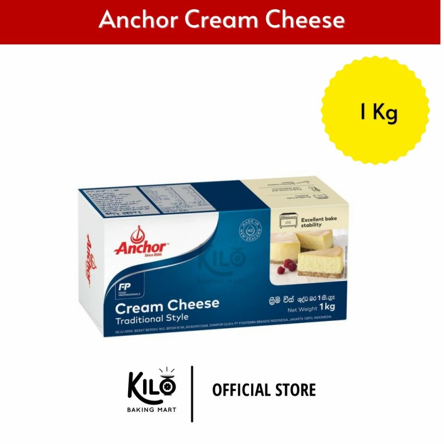 Jual Anchor Cream Cheese Original 1 Kg - Kemasan Original | Shopee ...