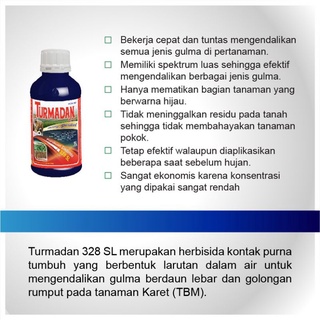 Jual HERBISIDA PARAKUAT TURMADAN 328SL, RACUN RUMPUT KONTAK | Shopee ...