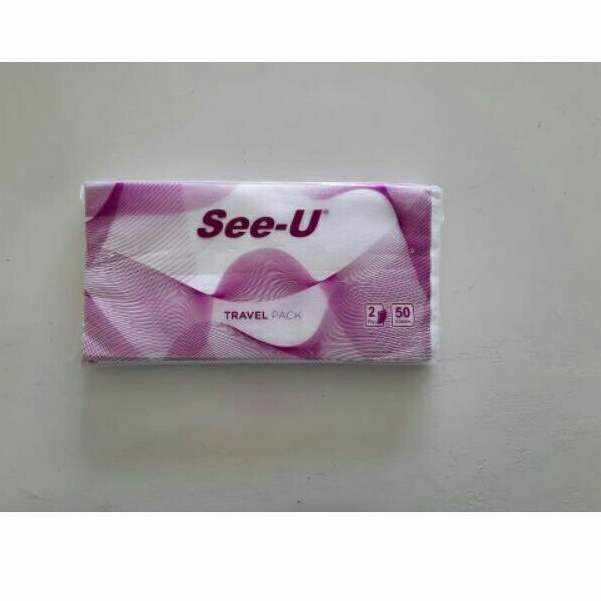 Jual Tissue Tisu See -U 50 Facial Wajah See U Sheet 2ply Travel Pack ...
