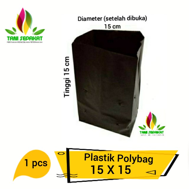 Jual Plastik Polybag/Polibag/Polibek Uk 15x15 per lembar/pcs Murah ...