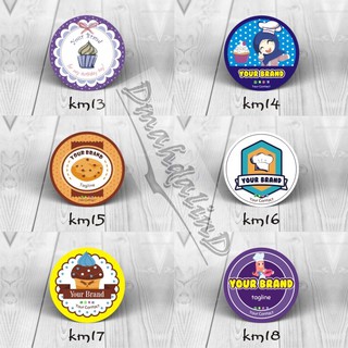 Jual Cetak Stiker Free Desain A3 Logo Label Makanan Minuman Kue Jus ...