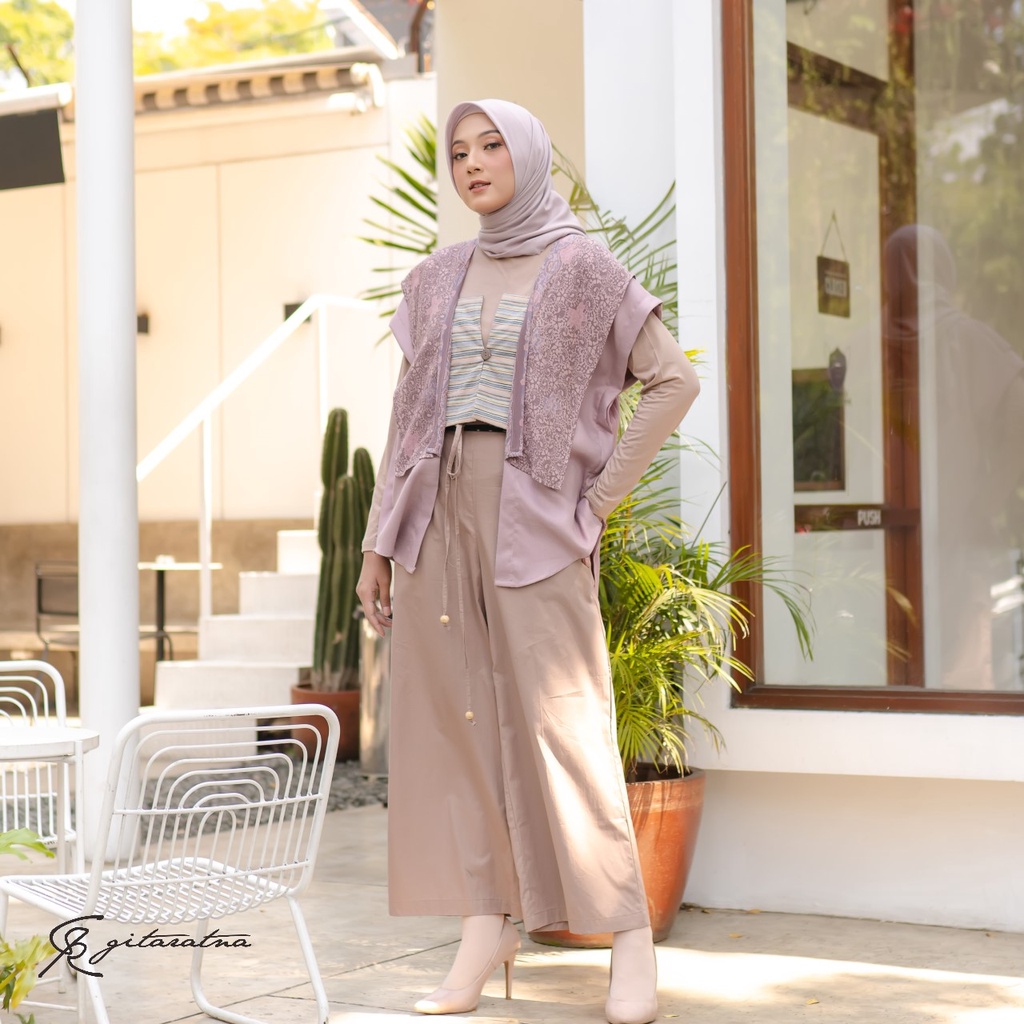 Jual GITARATNA Laksmi Outer Rompi Batik Wanita Modern B | Shopee Indonesia