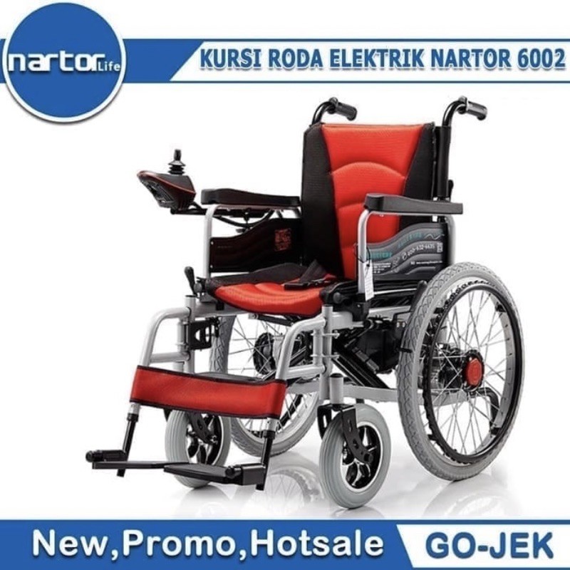 Jual KURSI RODA ELEKTRIK BATERAI OTOMATIS NARTOR 6002 MUDAH DILIPAT ...