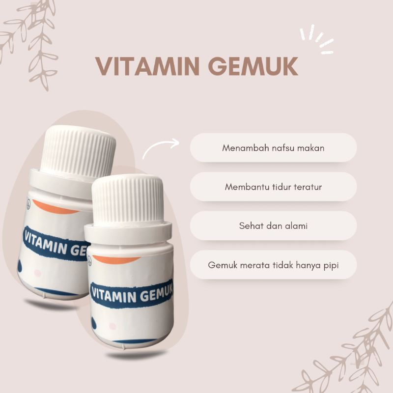 Jual VITAMIN GEMUK PENAMBAH BERAT BADAN OBAT GEMUK | Shopee Indonesia