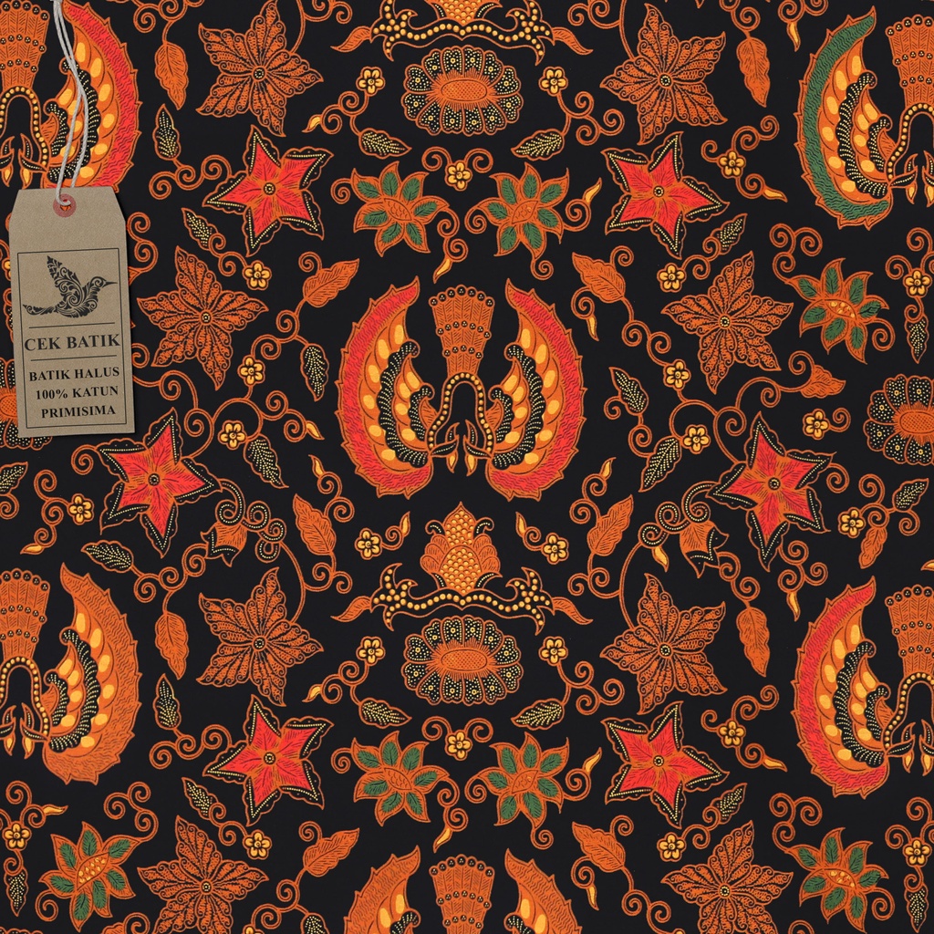 Jual kain batik - Motif Batik Classic Motif Gajah Mada Bintang (Black ...