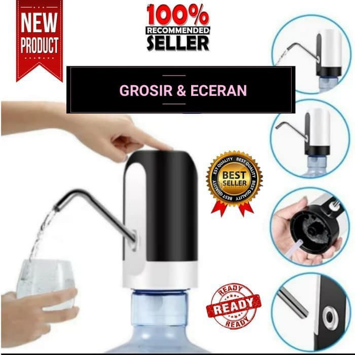 Jual Pompa Galon Elektrik / Pompa Galon Otomatis Charger | Shopee Indonesia