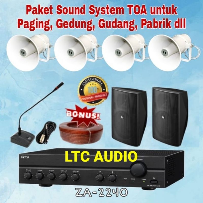 Jual PAKET SOUND SYSTEM TOA UNTUK GEDUNG / PAGING / PABRIK / GUDANG ...