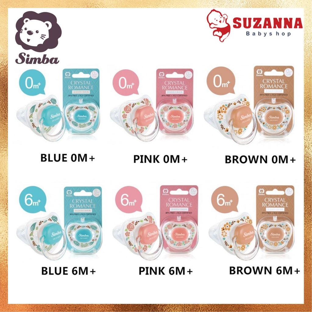 Jual SIMBA CRYSTAL ROMANCE THUM SHAPED PACIFIER (EMPENG BABY) | Shopee ...