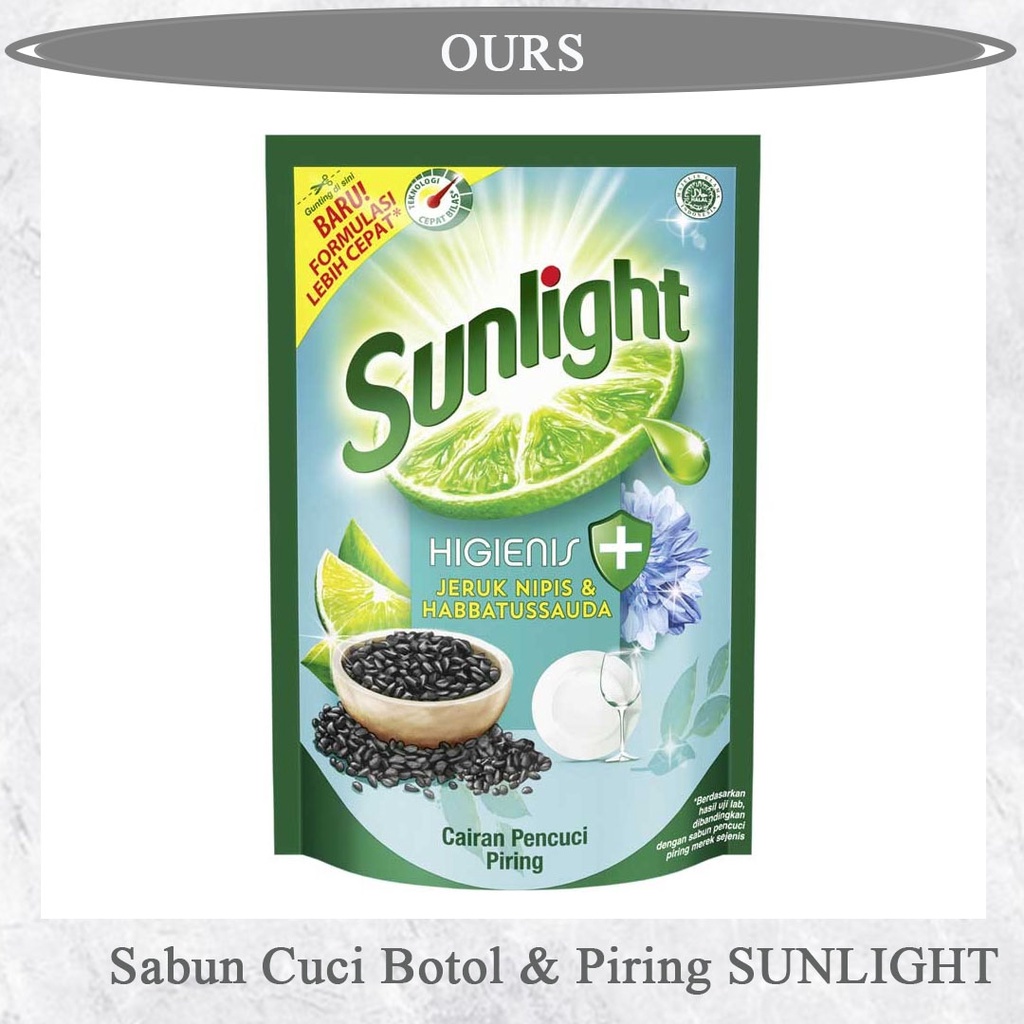 Jual Sunlight Sabun Cuci Botol & Piring Habatussauda 650Ml - Baby ...