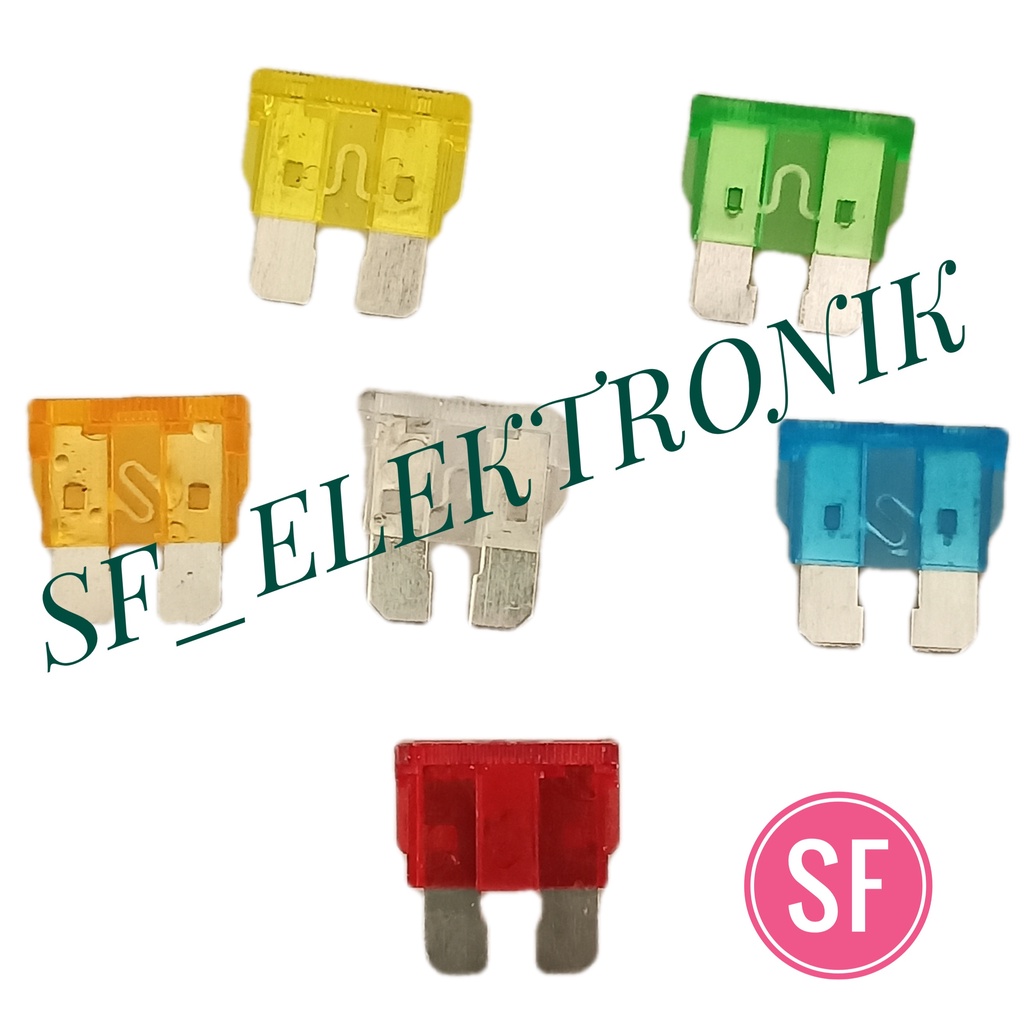 Jual Sikring Sekring Fuse Tancap Colok 5A 10A 15A 20A 25A 30A Besar ...