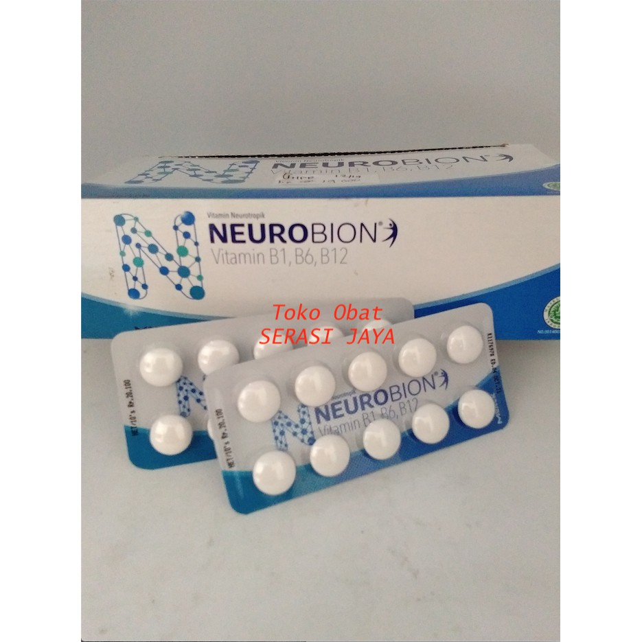 Jual Neurobion Tablet Vitamin Neurotropik 10 tablet salut gula ...