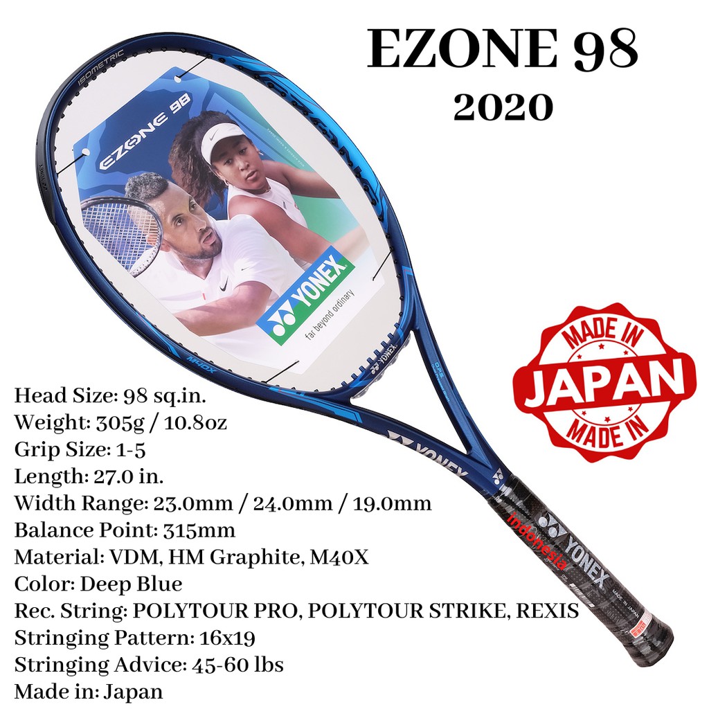Jual Yonex EZONE 98 305g - Deep blue 2020 - racket tennis Indonesia ...