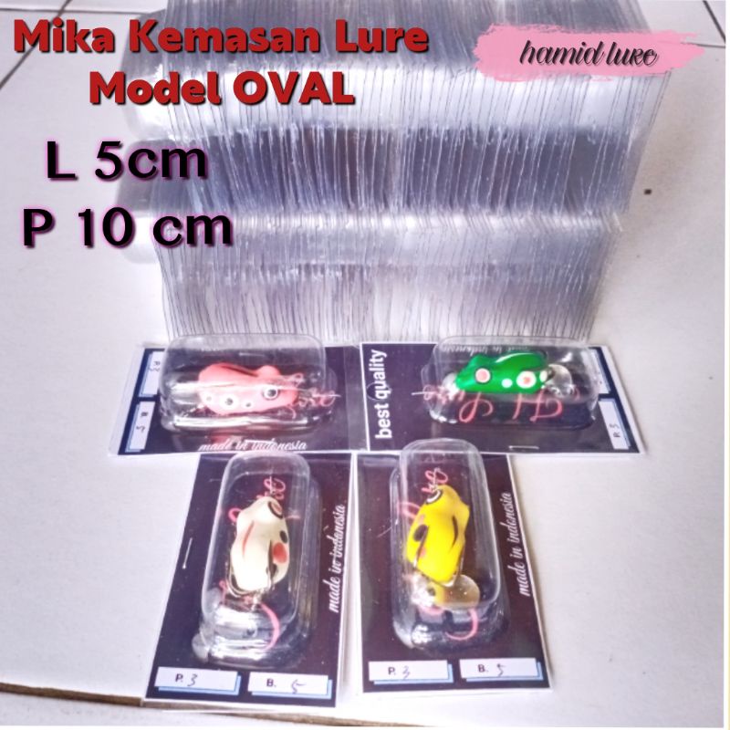 Jual Mika kemasan LURE 5X10 cm - model OVAL hrga / pics | Shopee Indonesia