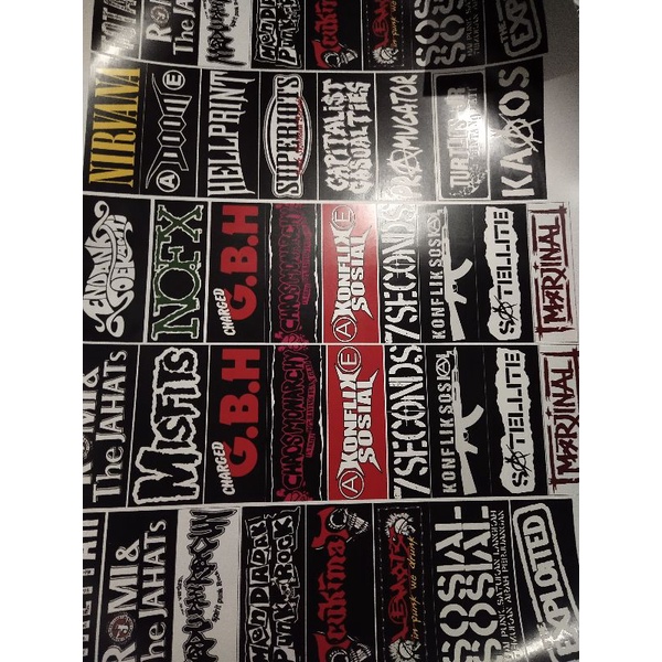Jual Sticker band punk / sticker punk / sticker tokoh aktivis / sticker ...