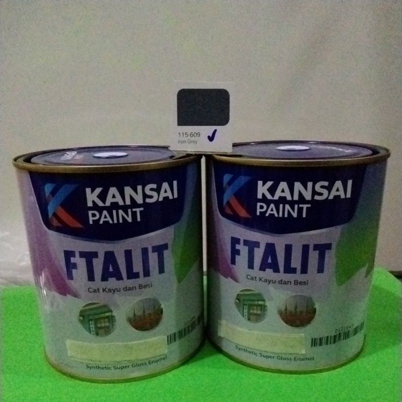 Jual Ftalit 609 Iron Grey / Cat Kayu & Besi 1Ltr | Shopee Indonesia