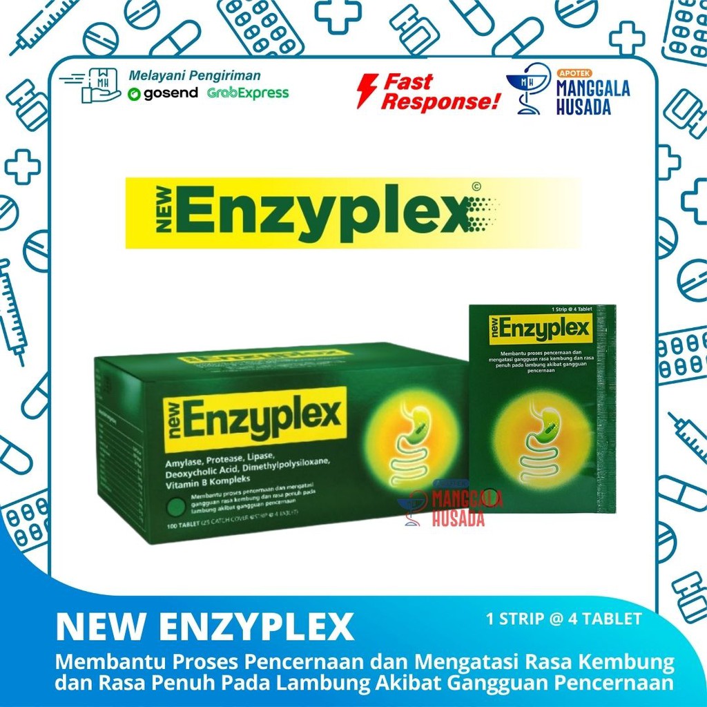 Jual NEW ENZYPLEX PERSTRIP @ 4 TABLET | Shopee Indonesia