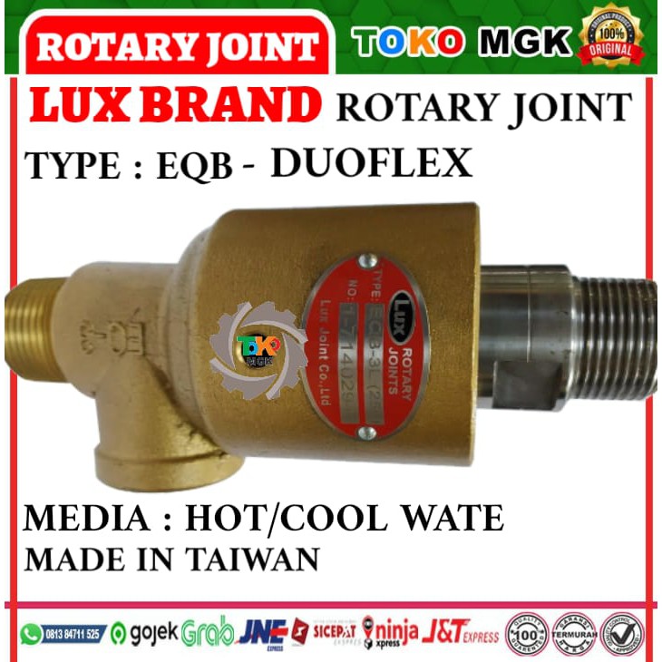 Jual LUX ROTARY JOINT EQB 2" - 50A DUOFLOW APLIKASI WATER MADE IN TAIWAN | Shopee Indonesia