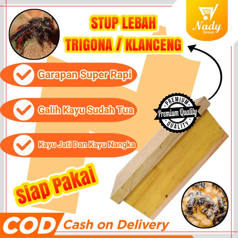 Jual Stup | Box | Kotak lebah Trigona Klanceng Bahan Kayu Jati | Shopee ...