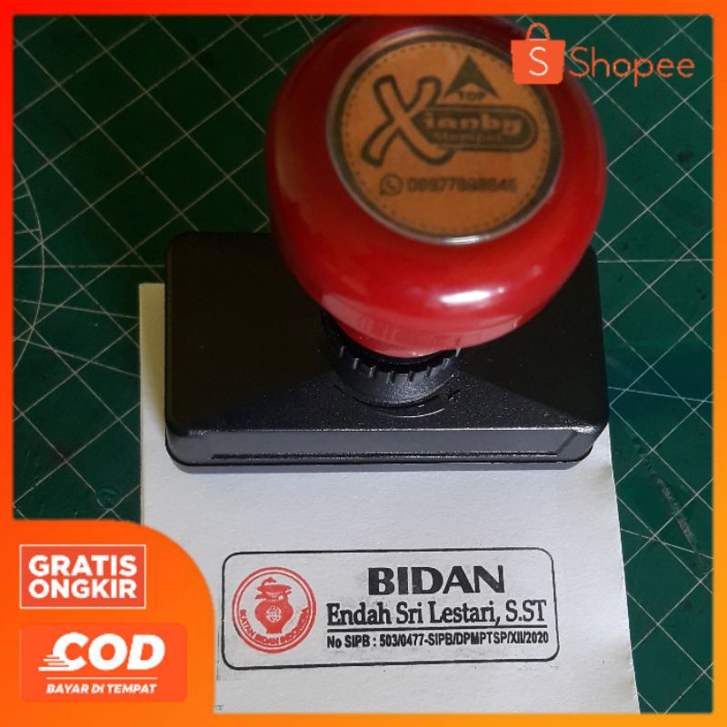 Jual Stempel Bidan Perawat Dokter Otomatis Warna | Shopee Indonesia