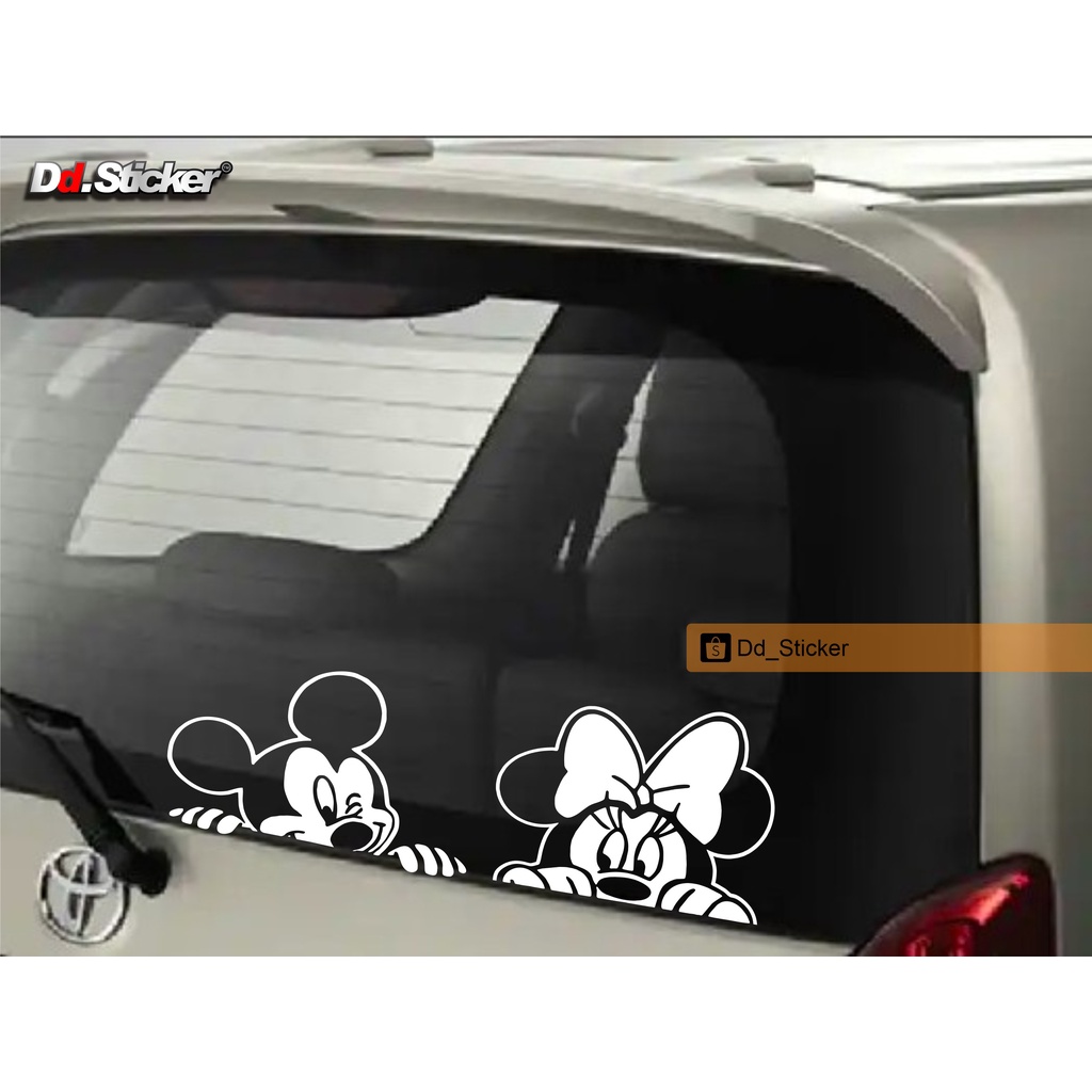 Jual Sticker Ngintip MICKEY MOUSE, Sticker lucu keren | Cutting Sticker ...