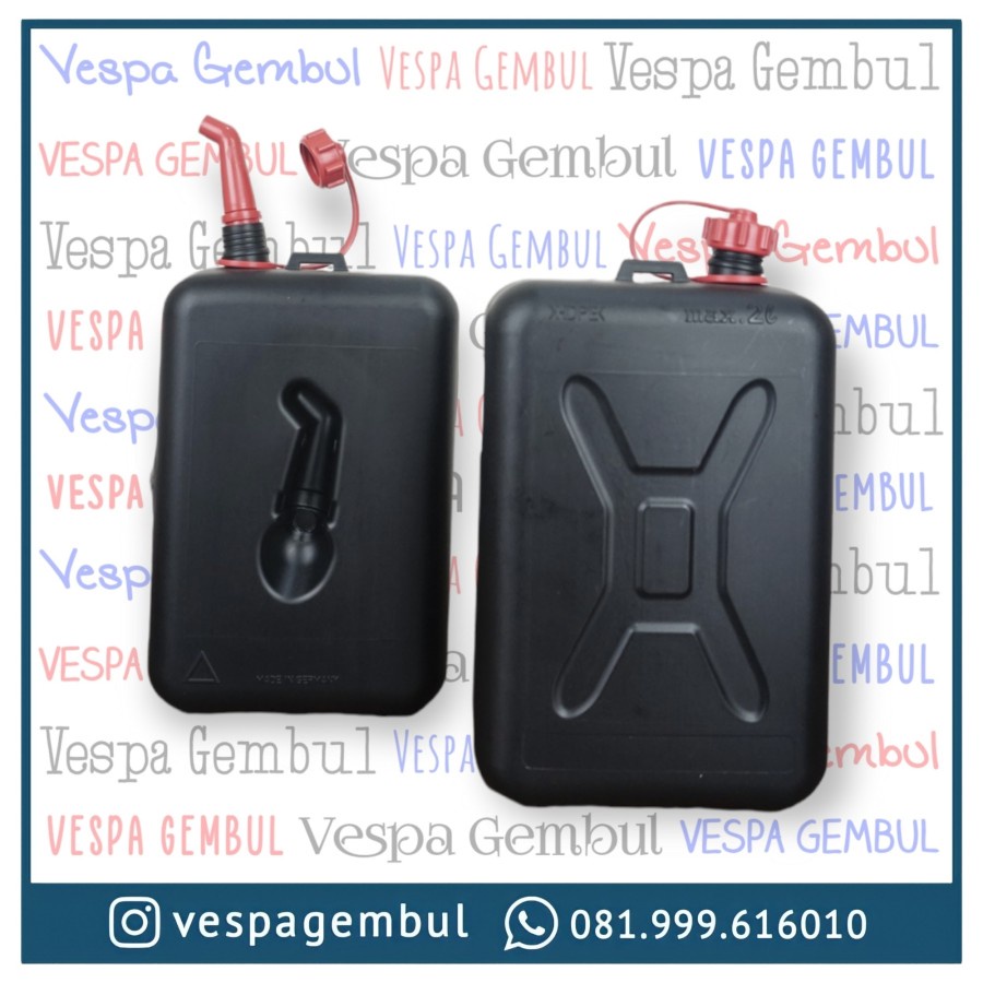 Jual jerrycan jerigen drigen bensin / solar hunersdorff germany 2 liter ...