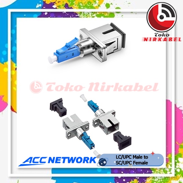 Jual LC/UPC Male to SC/UPC Female Adapter|LC/UPC M-SC/UPC F FO Coupler | Shopee Indonesia