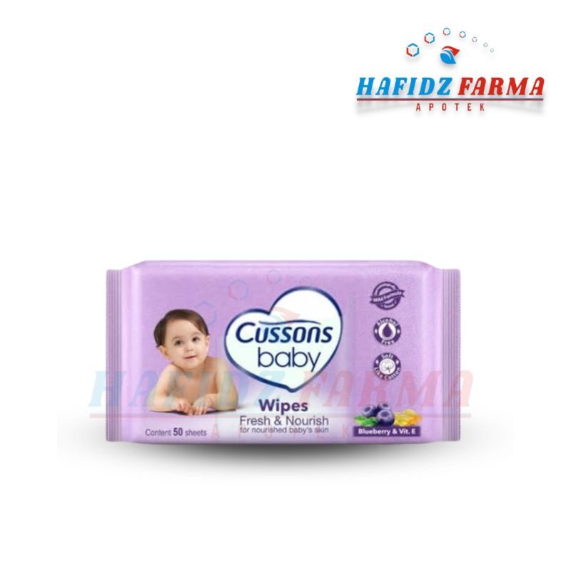 Jual Cussons Baby Wipes Baby Fresh & Nourish/ Tissue Basah Bayi ...