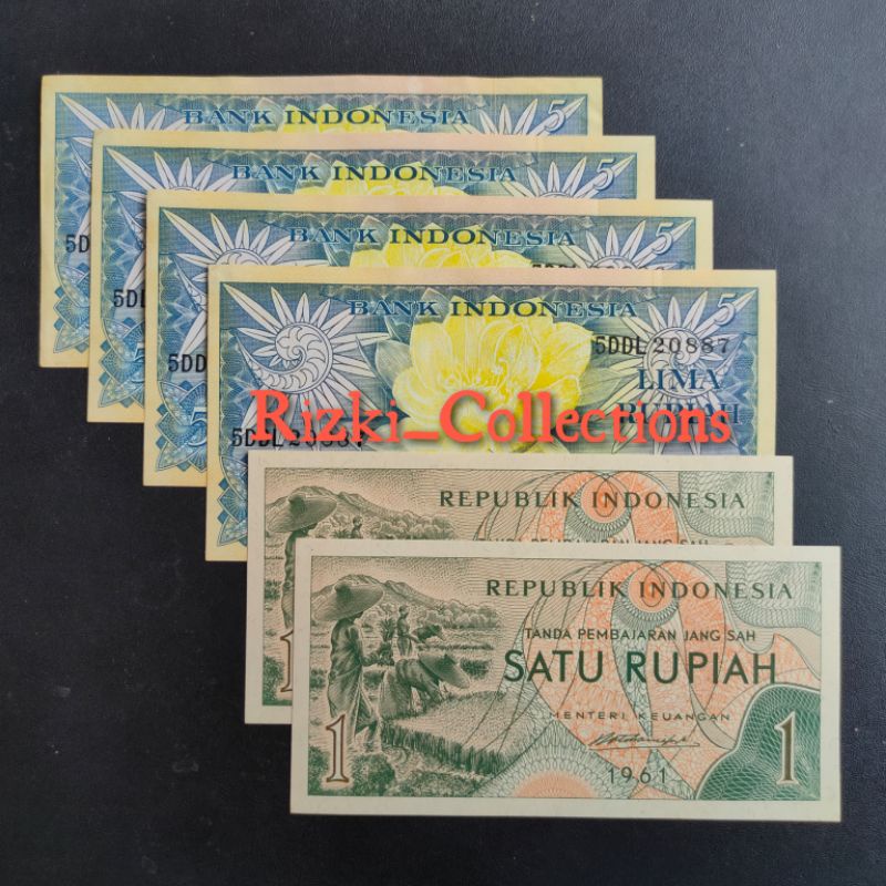 Jual Mahar 22 Rupiah Uang Kuno Asli Indonesia ( 6 lembar ) | Shopee Indonesia