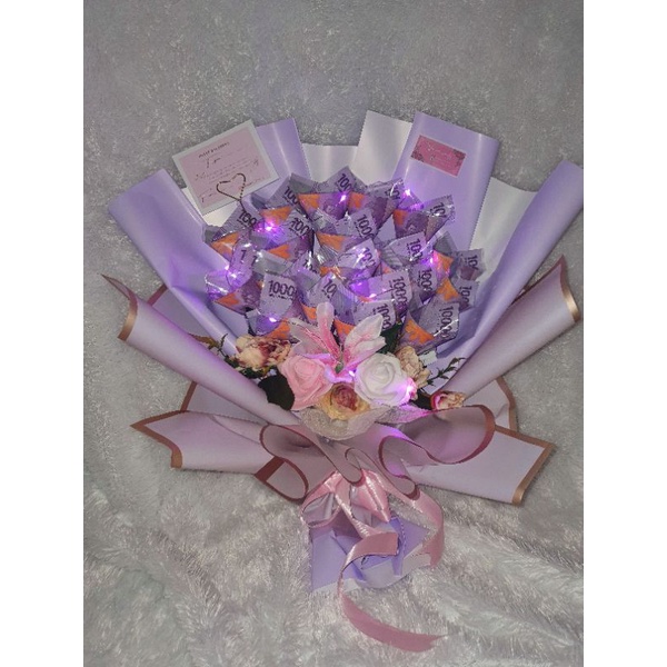 Jual Bouquet Money/buket uang ( Harga Full jasa+pemakaian uang sesuai ...