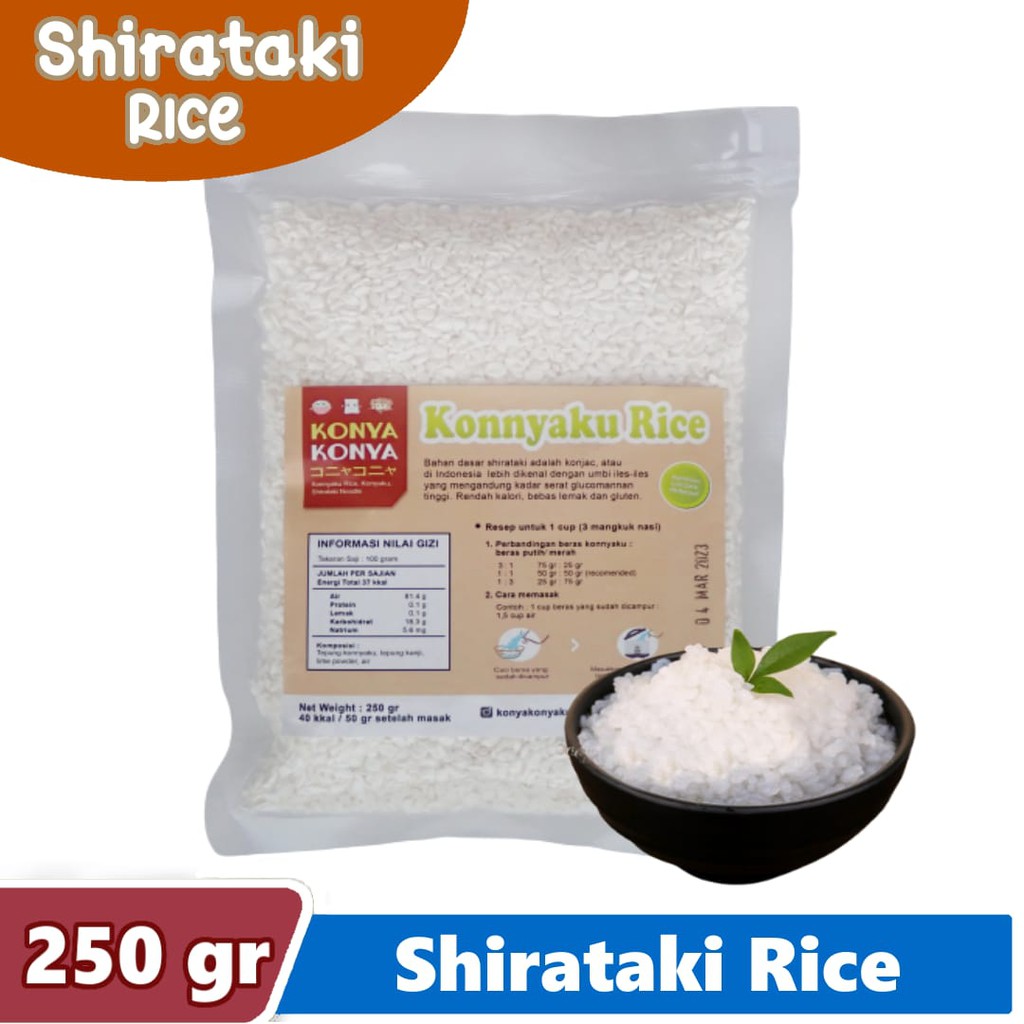 Jual Shirataki rice / beras konnyaku / beras diet rendah kalori ...