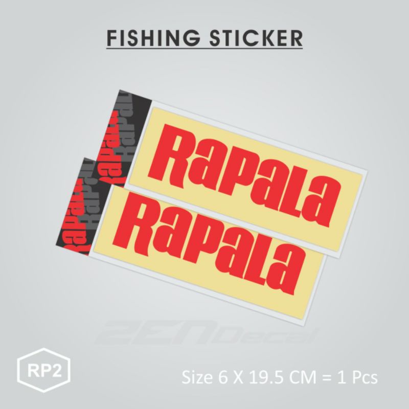 Jual Sticker pancing rapala - stiker brand fishing original | Shopee ...