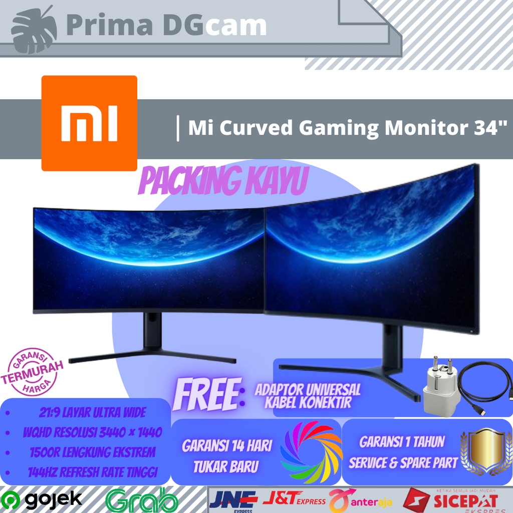 Jual Monitor Gaming Curved 34 inch ( Packing Kayu ) | Shopee Indonesia