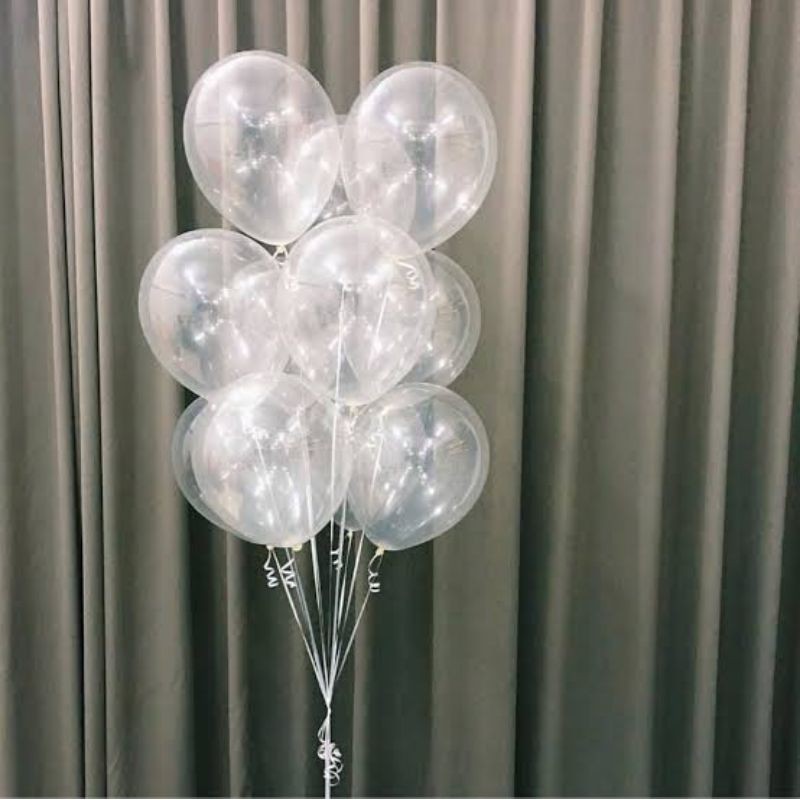 Jual Balon Latex Transparan transparent latex balloon | Shopee Indonesia