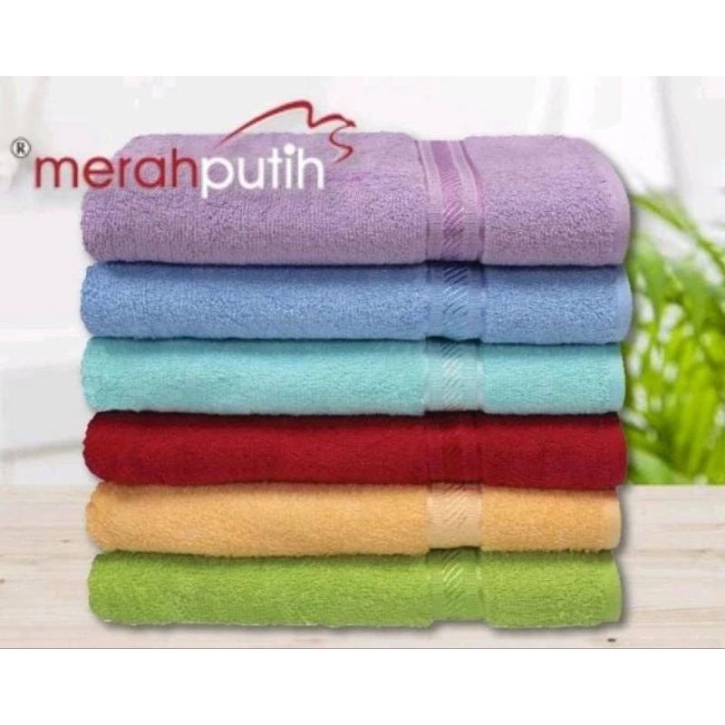Jual handuk merah putih ukuran 70x140 | Shopee Indonesia