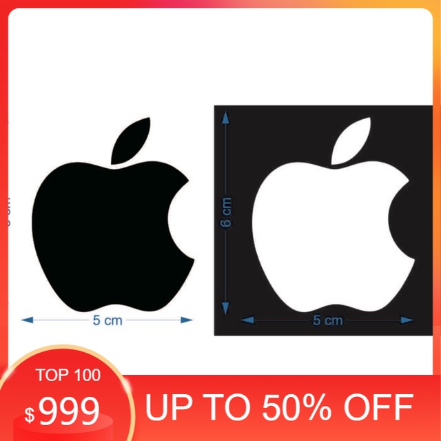 Jual Sticker Stiker logo APPLE Cutting 6cm x 5cm ( MP ) | Shopee Indonesia