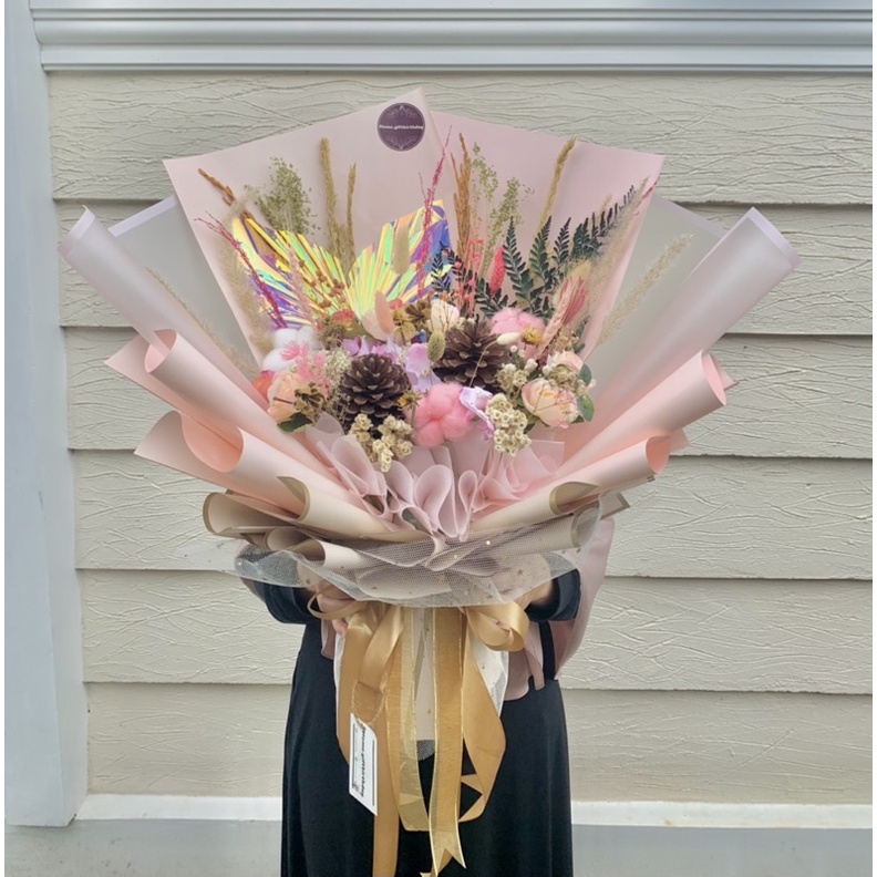 Jual buket bunga kering/buket bunga sabun/soap flower/bouquet flower ...