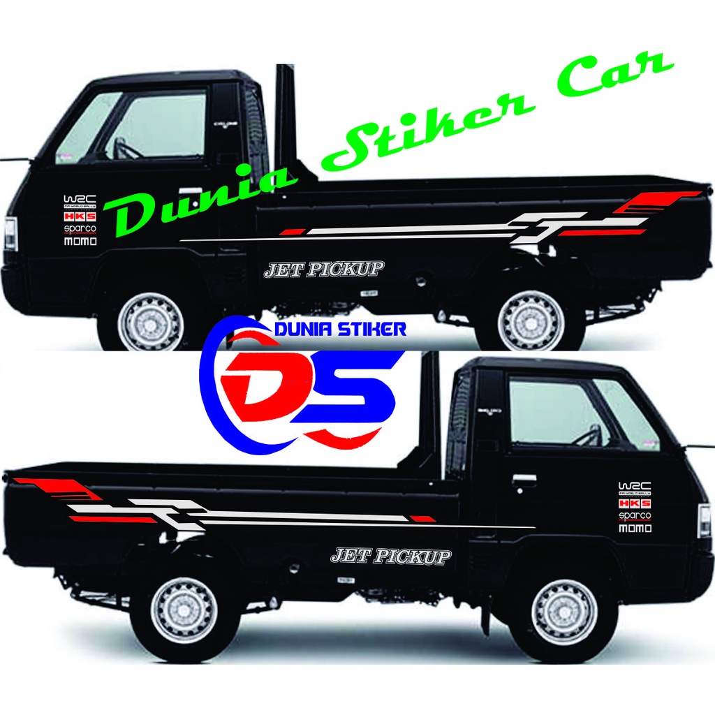 Jual Stiker Striping List JET PICK UP Cutting Stiker Mobil Pickup L300 ...