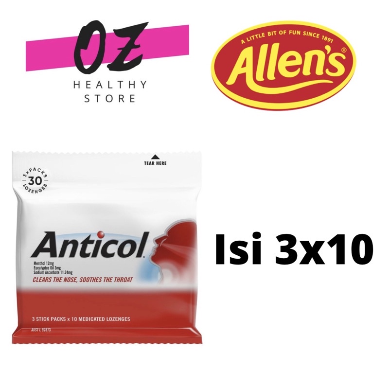 Jual Allens Anticol 3x10 Lozenge Multipack | Shopee Indonesia