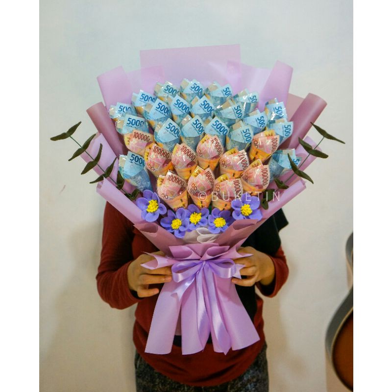 Jual Jasa rangkai uang | buket uang | money bouquet | bucket 30 lembar ...