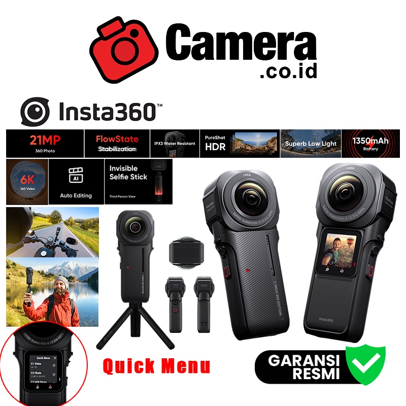 Jual INSTA360 ONE RS 1 Inch 360 Edition Camera | Shopee Indonesia
