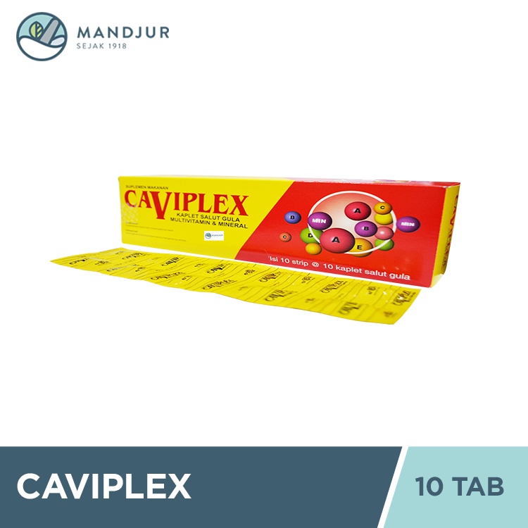 Caviplex Strip 10 Kaplet - Multivitamin Lengkap untuk Kesehatan Tubuh ...