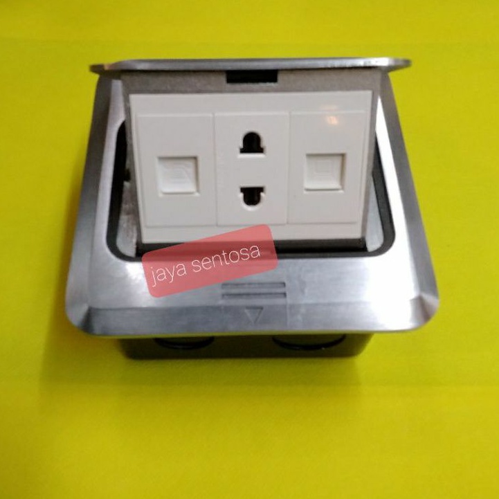 Jual STOP KONTAK LANTAI UNIVERSAL DATA TELEPHONE TANAM STOPKONTAK ...