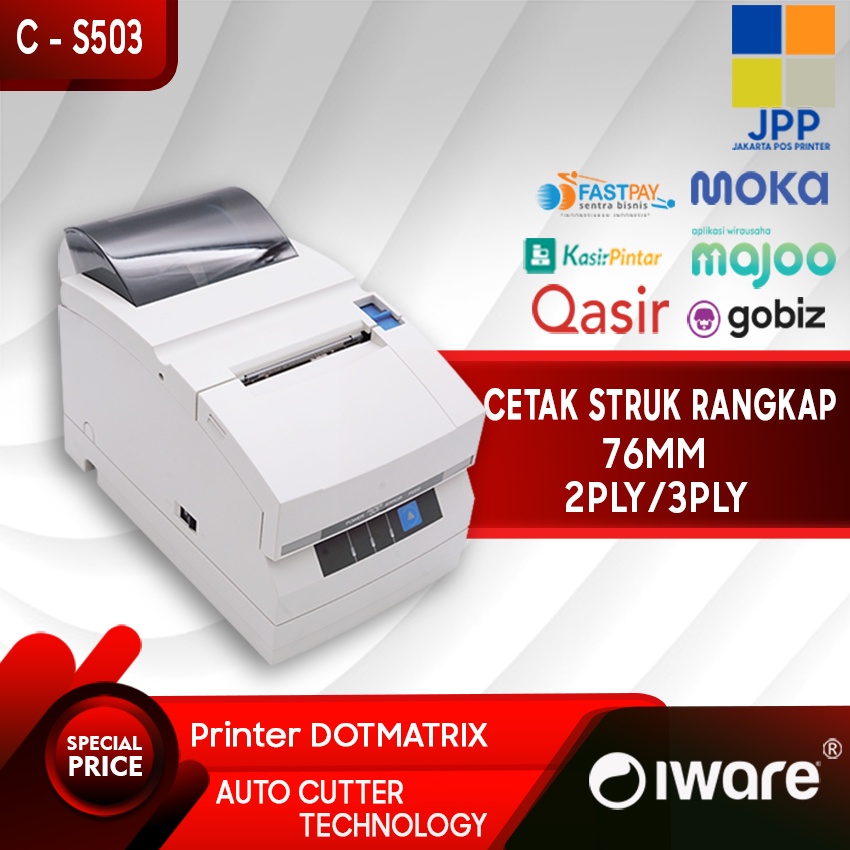 Jual PRINTER KASIR DOT MATRIX CITIZEN CD-S503P AUTO CUTTER | Shopee Indonesia
