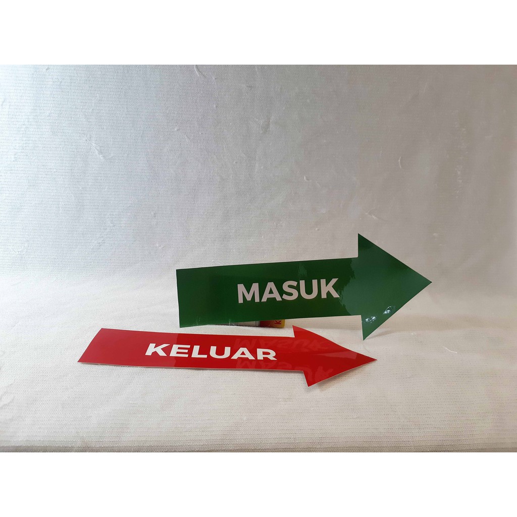 Jual Stiker Anak Panah Keluar - Masuk Indonesia|Shopee Indonesia